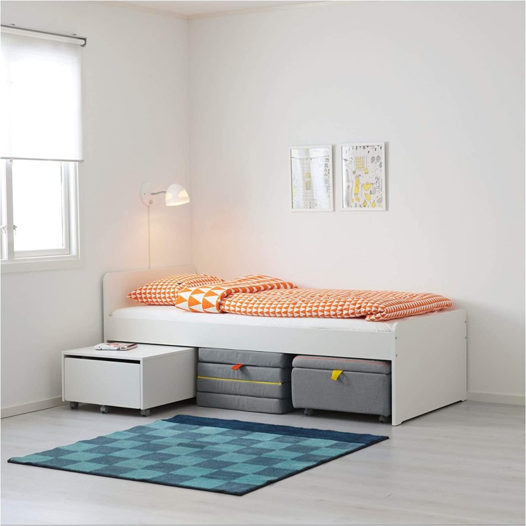 SLAKT Cama Twin Blanca - Deco Express PTY - IKEA Panamá